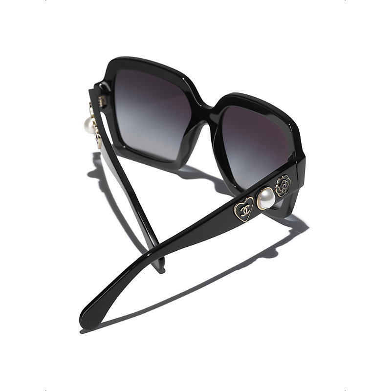 Chanel Ch5479 Square Sunglasses - Black | Editorialist