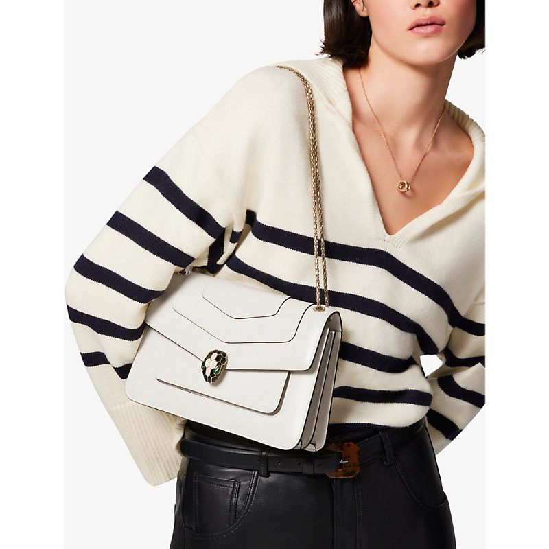 BVLGARI Bvlgari Forever Serpenti Leather Cross-Body Bag