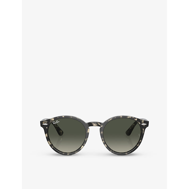 Ray-Ban Round Sunglasses in Tortoiseshell Green-Gray Ray-Ban Round Metal S (50 - 21) with Green lenses and Grey  main image 3