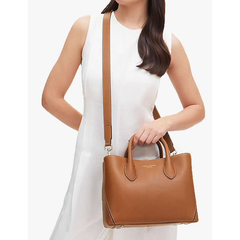 ASPINAL OF LONDON Aspinal Of London London Midi Leather Tote Bag