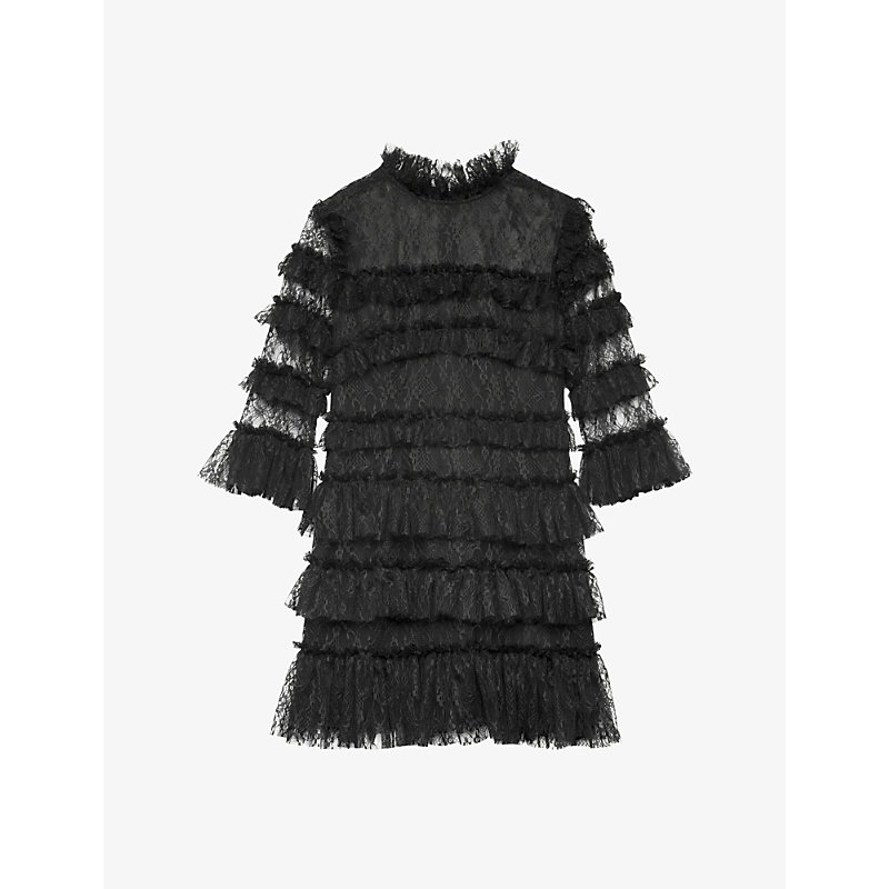 cut out ring mini dress Black Sheer Cutout Ring Mini Dress – Connie Pena