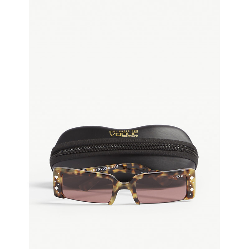 Vogue Gigi Hadid Vo5280 Rectangle-Frame Sunglasses - Yellow  display picture 2