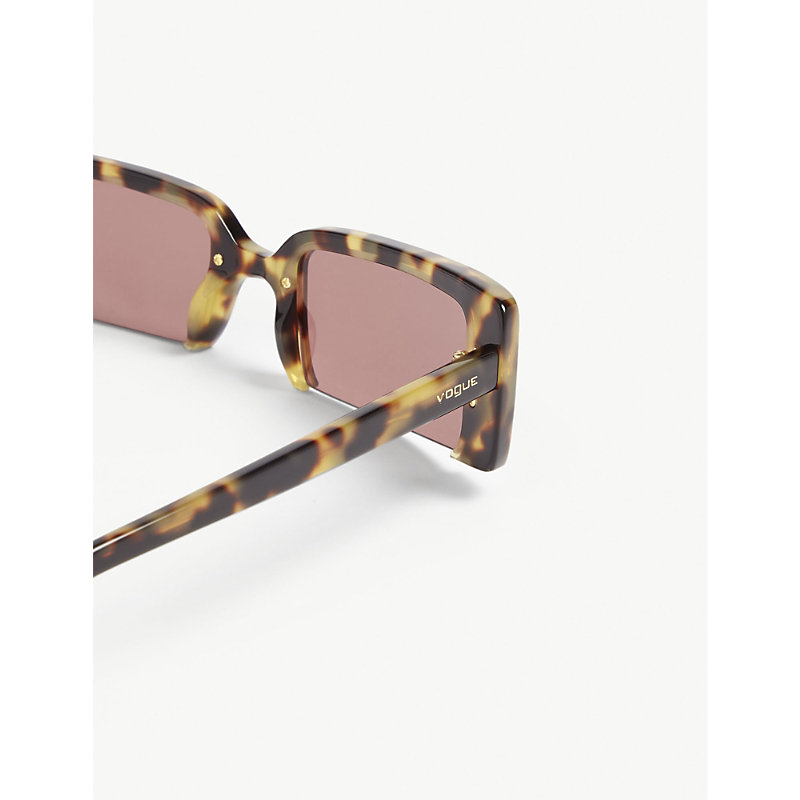 Vogue Gigi Hadid Vo5280 Rectangle-Frame Sunglasses - Yellow 