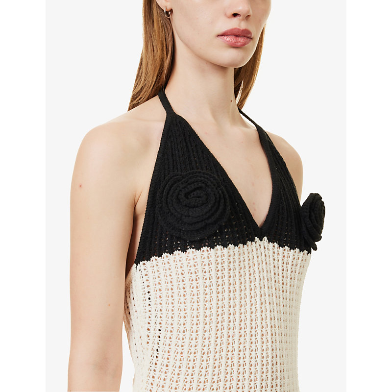 4th & Reckless Corsage-Embellished Crochet Maxi Dress In Cream - 79% Off |  Editorialist