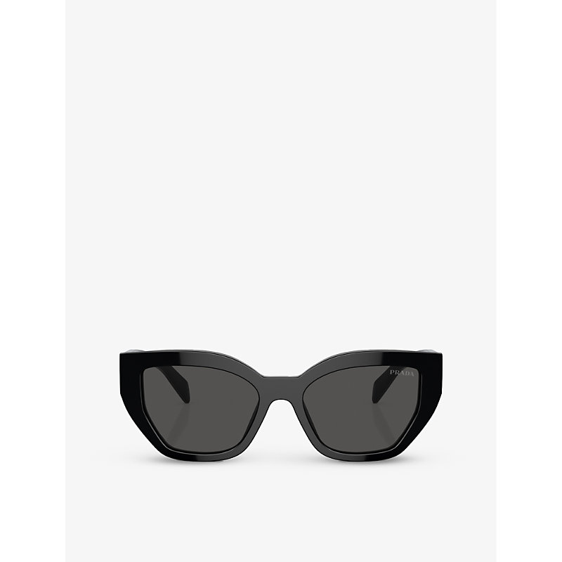 Prada Pr A09s Butterfly-Frame Sunglasses - Black | Editorialist display picture 1