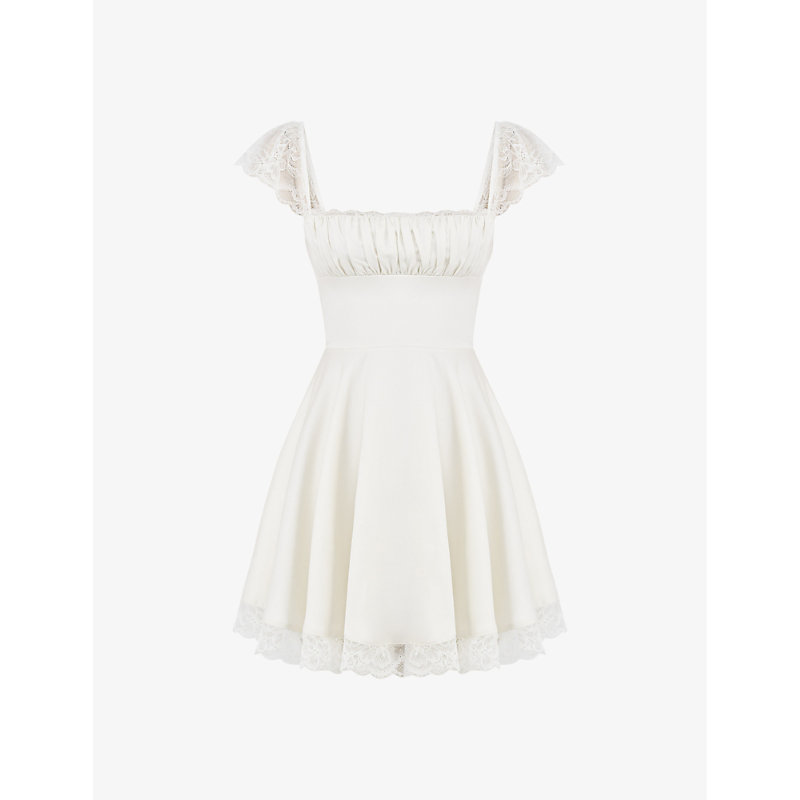 house of cb kaia mini dress Clothing : Mini Dresses : 'Kaia' Ivory A-Line Mini Dress
