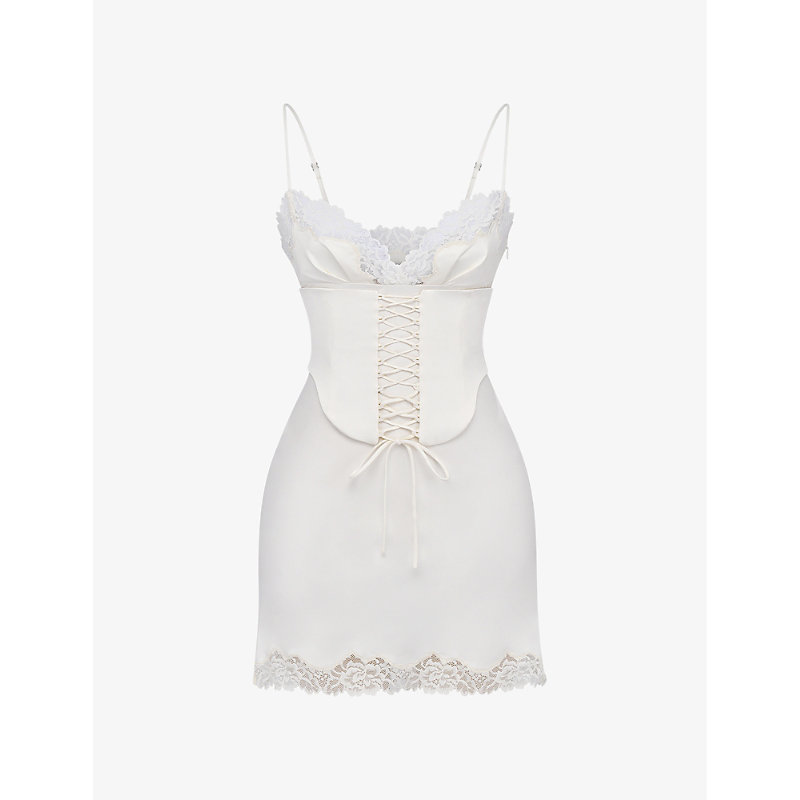ivory corset slip dress Ivory Maxi Corset Dress