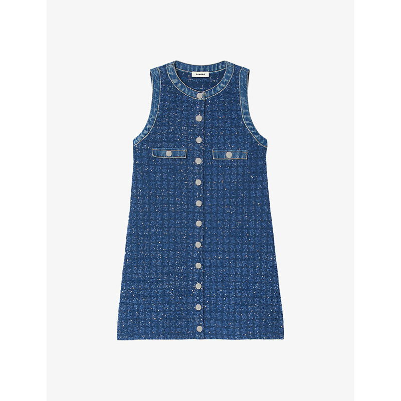 denim overall dress outfits Lana Roux Women's Baggy Maxi Medium Denim / Large DY1-2C Hip Girth 1X Black Jeans with Blue Style:Veil sold separately