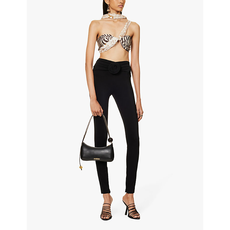 JACQUEMUS Jacquemus Le Bisou Perle Leather Shoulder Bag