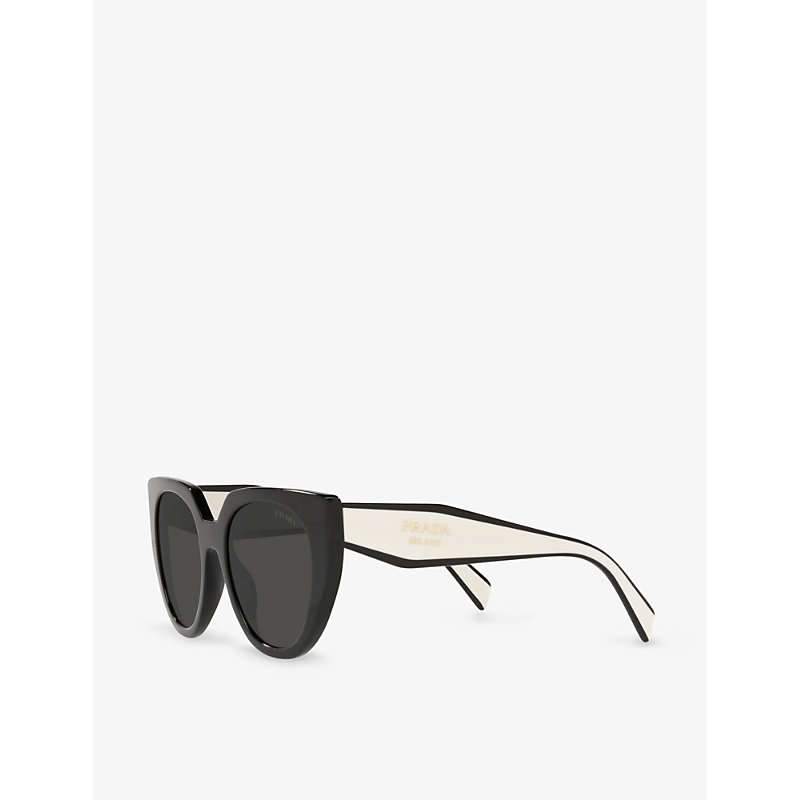 Prada Pr14ws Cat-Eye Sunglasses - Black | Editorialist display picture 2