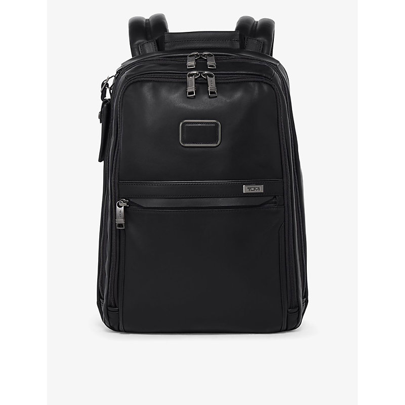 Tumi Alpha 3 Slim Leather Backpack - Black | Editorialist