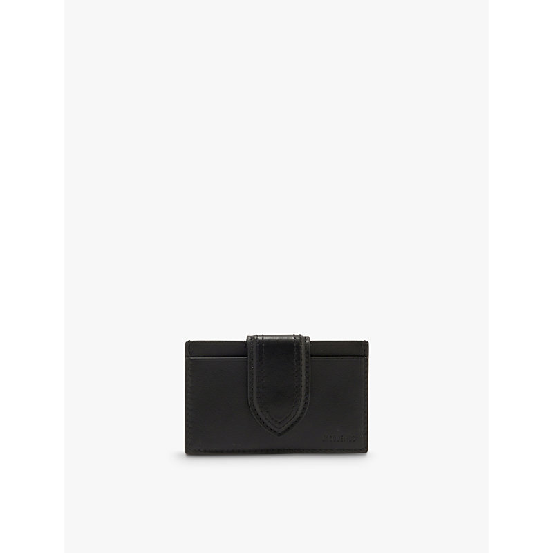 Jacquemus Le Porte Leather Card Holder In Black - 50% Off