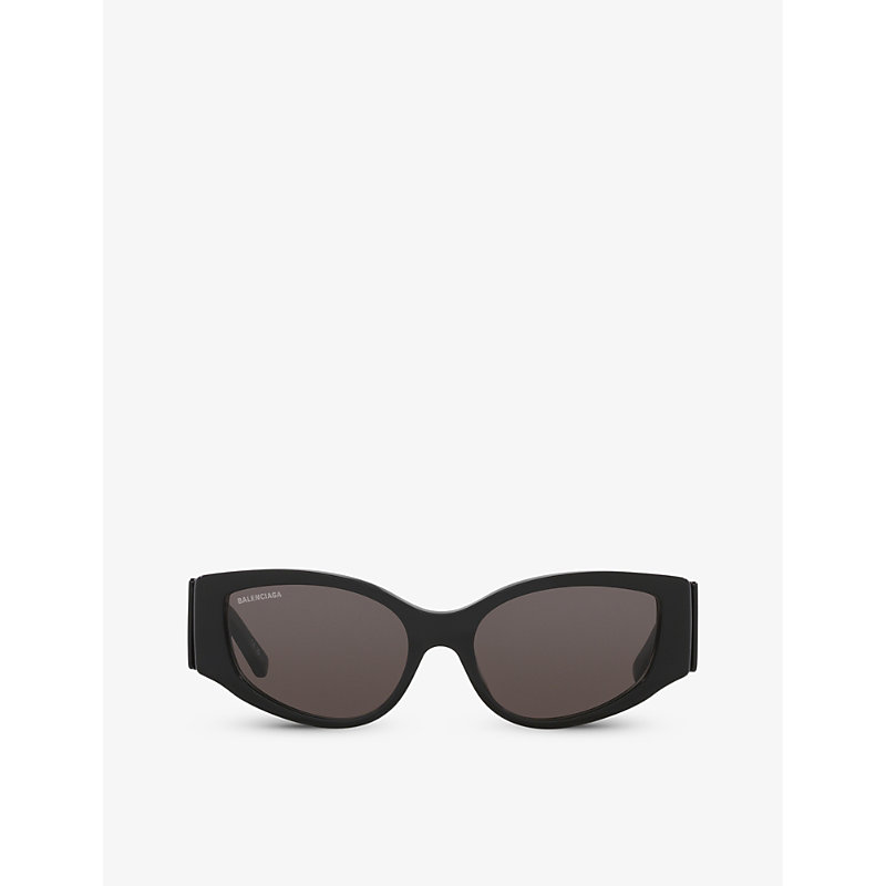BALENCIAGA NEW Black Thick Cat Eye BB0258S Sunglasses
MADE IN ITALY New BALENCIAGA BB0258S 001 Black/Gray 58-18-145 Sunglasses  main image 3