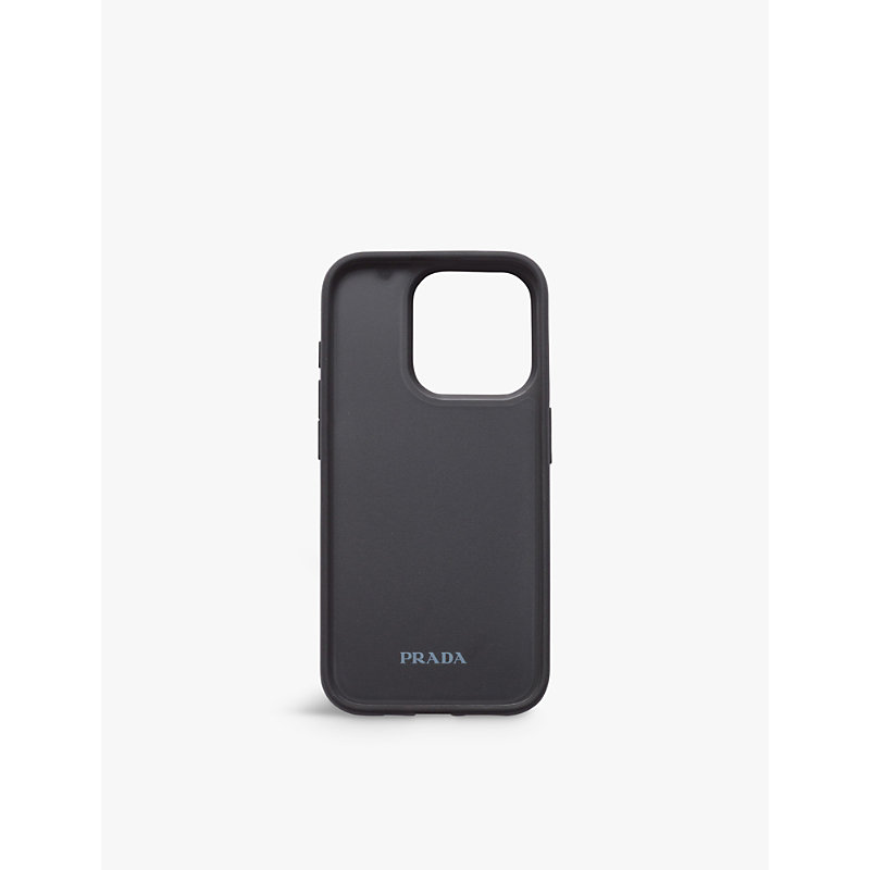 Prada Saffiano Leather Case For Iphone 16 Pro - Red | Editorialist