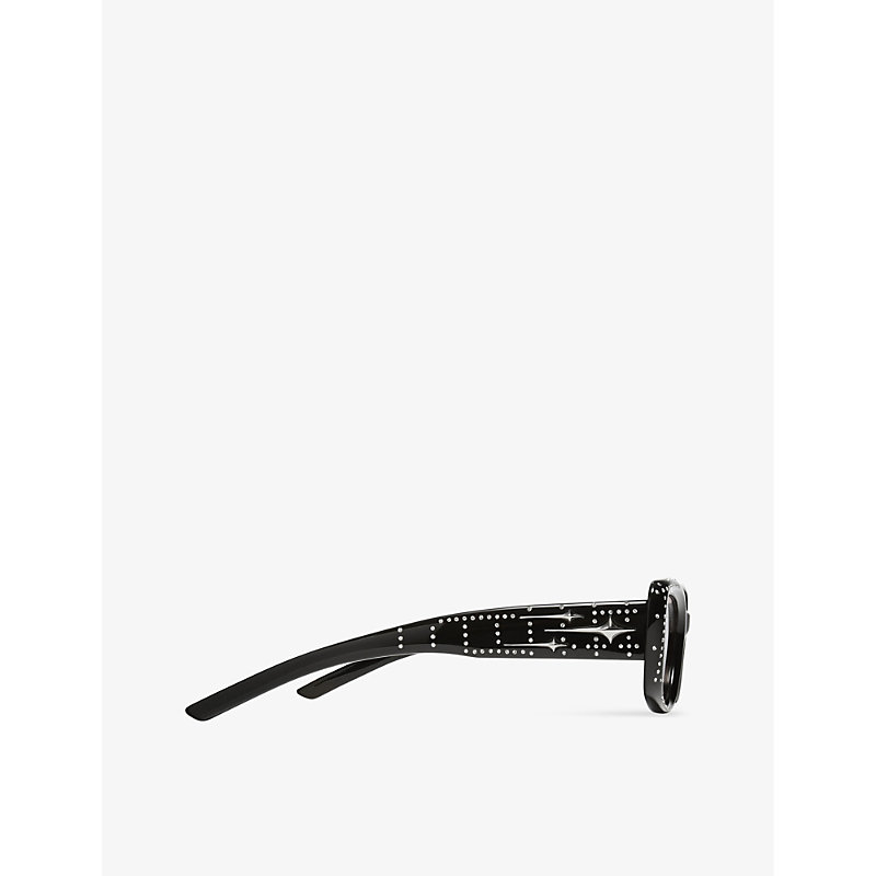 Gentle Monster Antena.C 01 Crystal-Embellished Rectangle-Frame