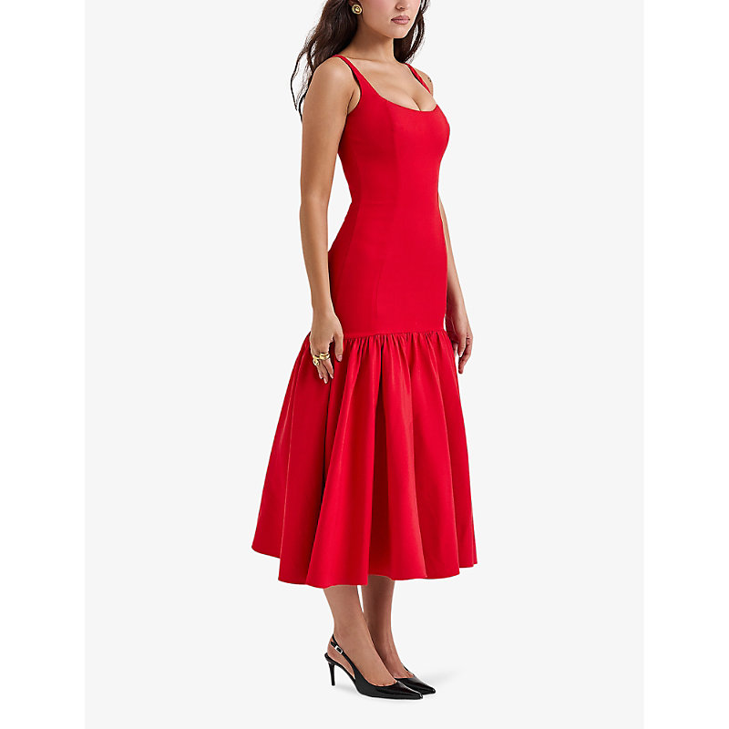 gracia fashion dresses GRACIA MIDI DRESS IN VIVID STRIPE SILK CHIFFON  DE LA VALI OFFICIAL