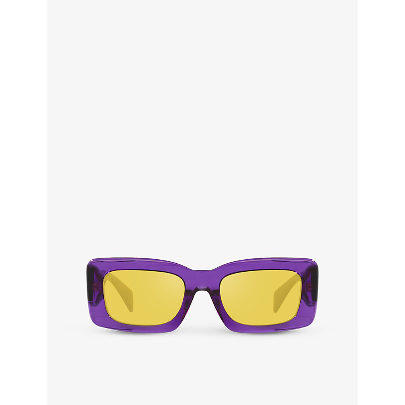 Buy Versace Rectangle-frame Sunglasses - Purple At 19% Off  display picture 1
