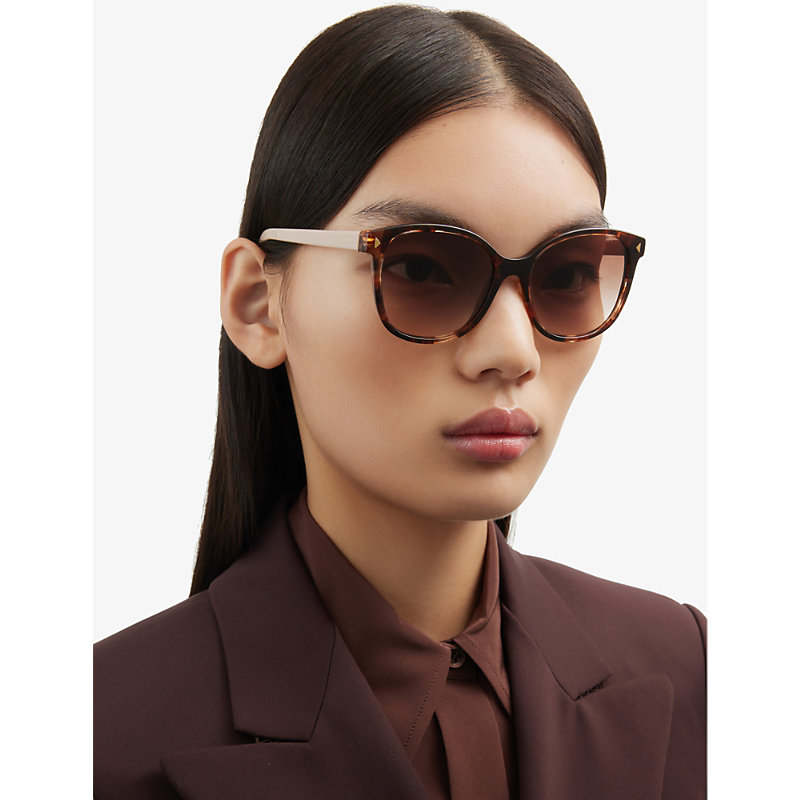 Prada Pr 22zs Square-Frame Sunglasses - Brown | Editorialist display picture 1