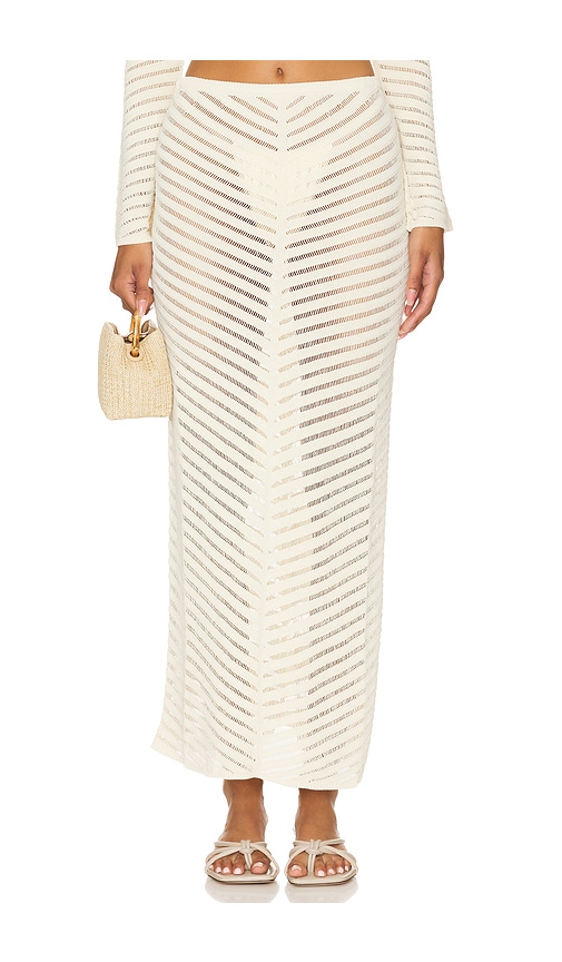 DEVON WINDSOR Rafaella Crochet Knit Skirt
