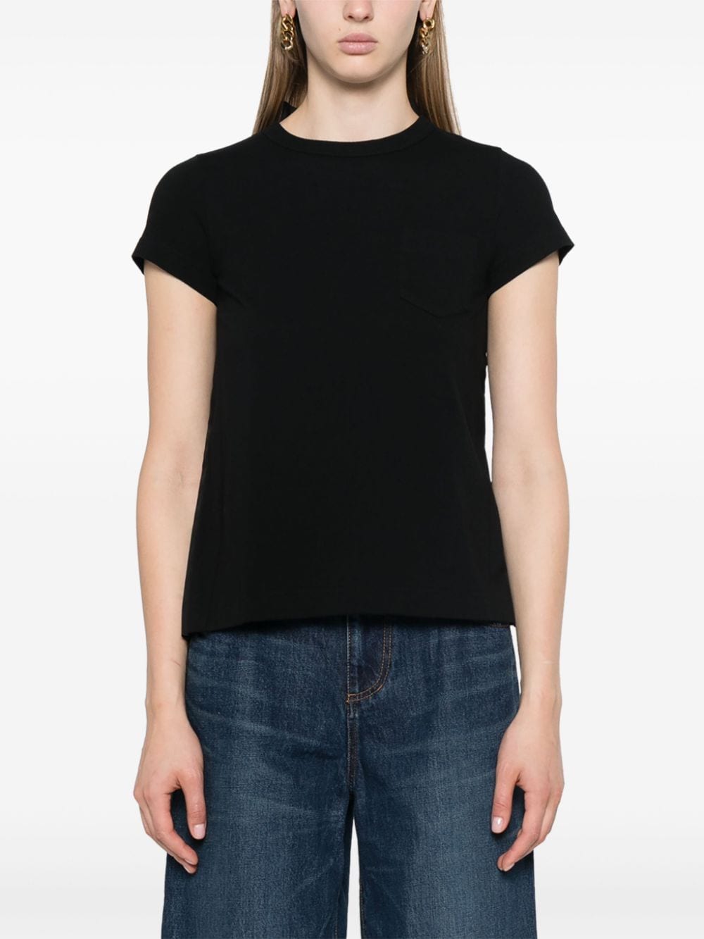 SACAI sacai Knife-Pleats T-Shirt