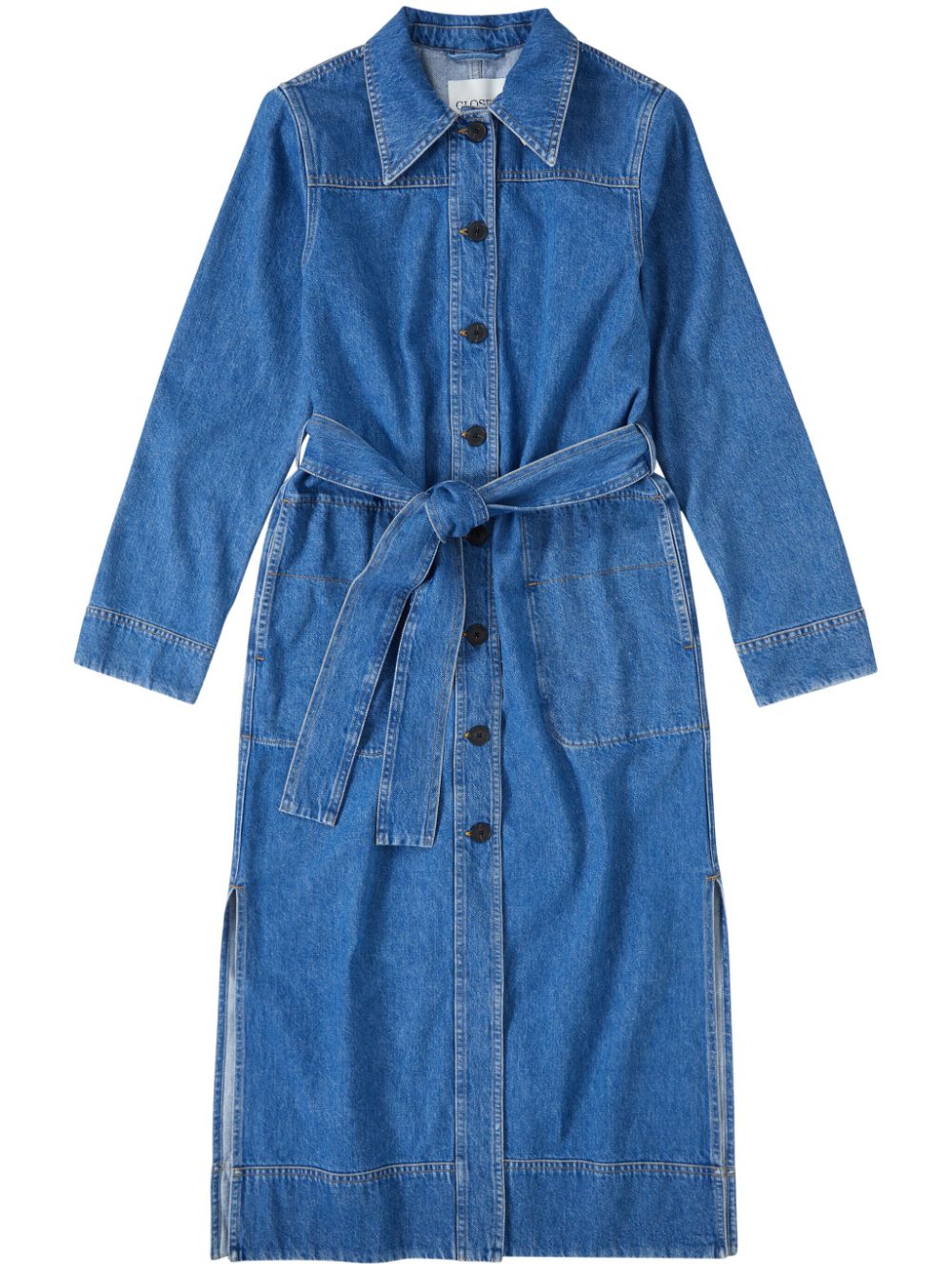 white christmas dresses H&M. Denim midi dress with buttons, size 40 – Hibuy market main image 0