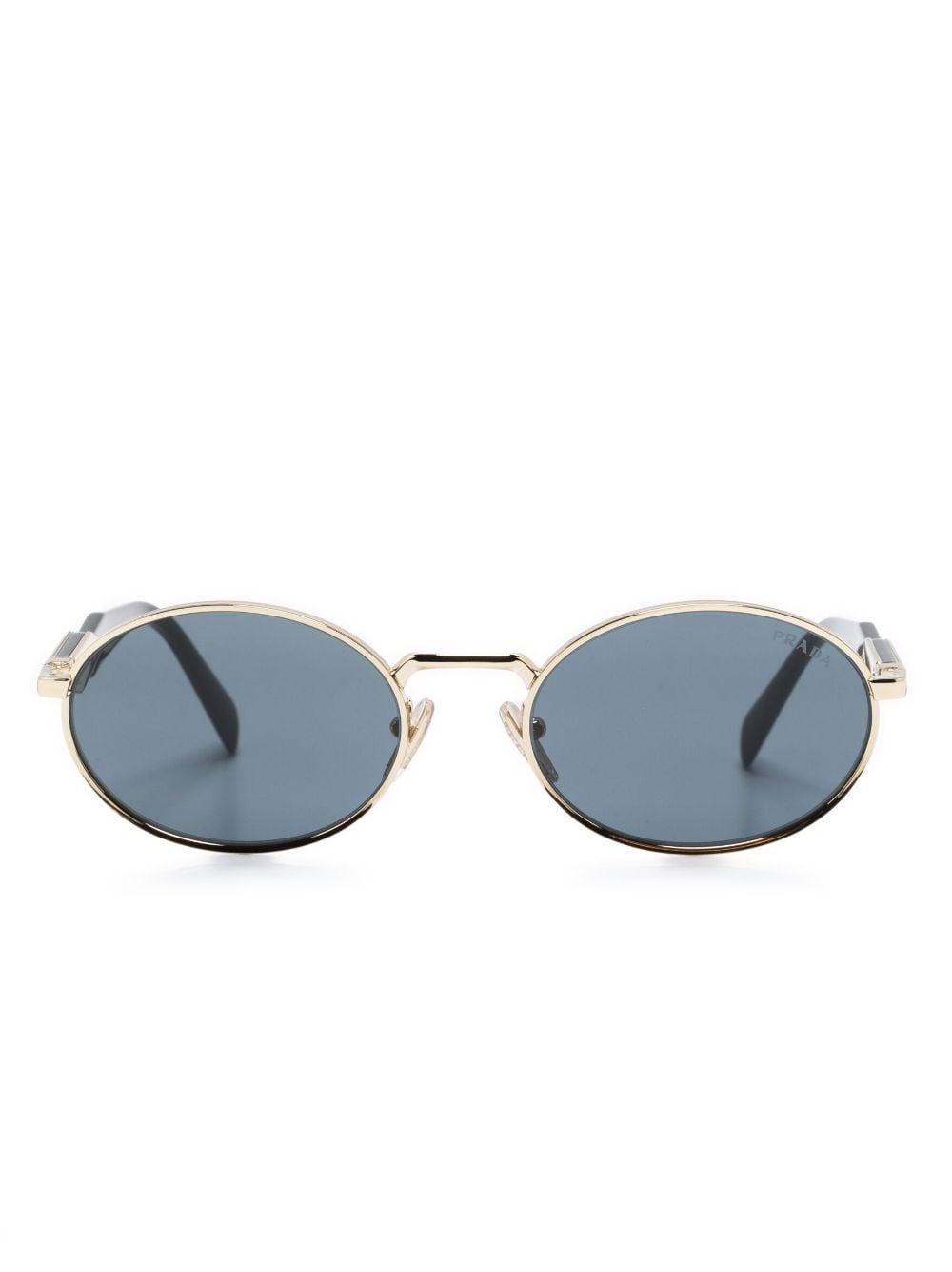 Prada Round-Frame Sunglasses - Gold | Editorialist
