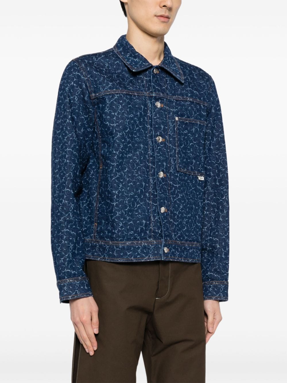 MAISON KITSUNÉ Maison Kitsuné Laser-Cut Denim Jacket