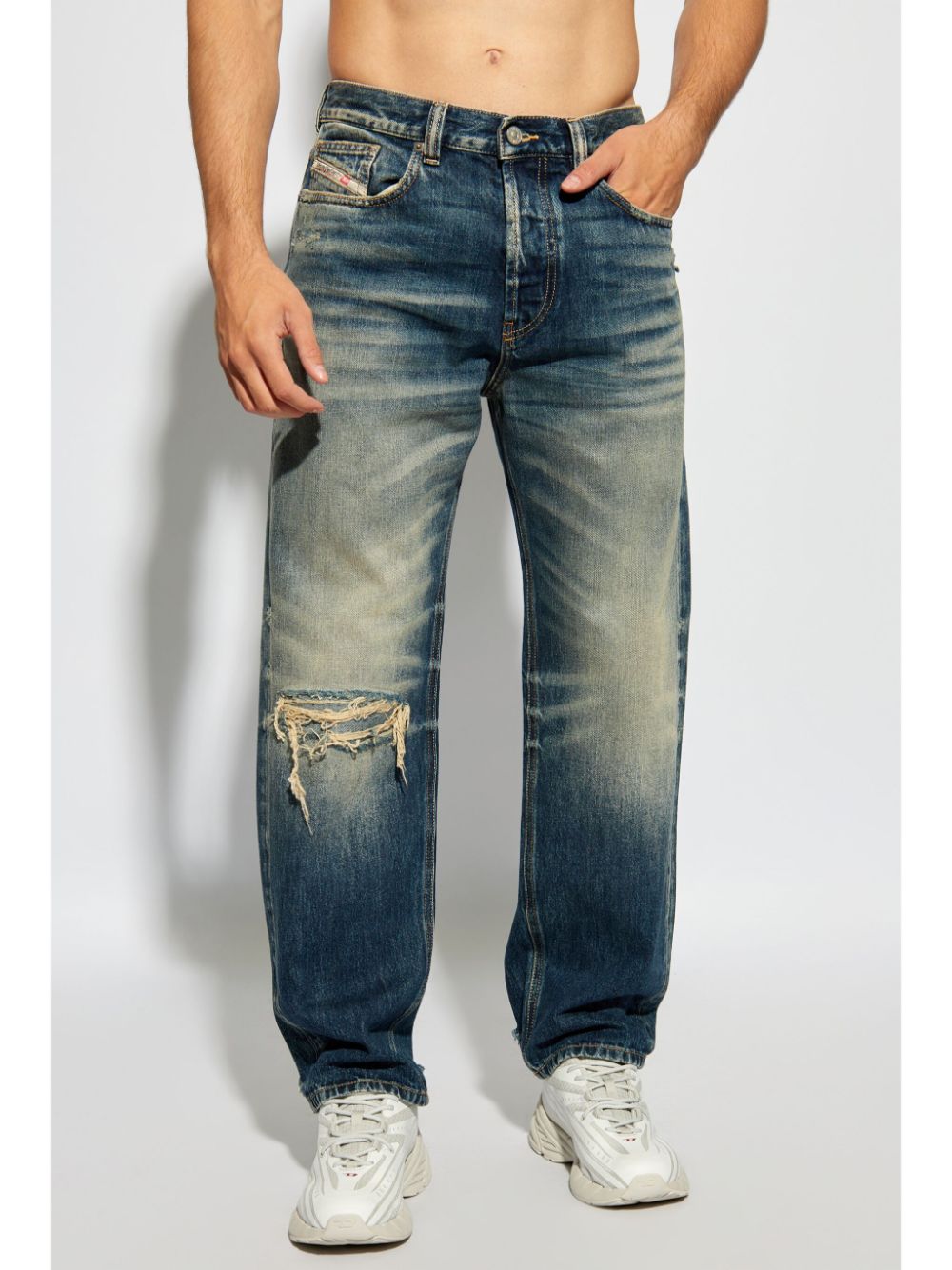 Diesel 2010 D-Macs 09j95 Straight-Leg Jeans - Blue | Editorialist