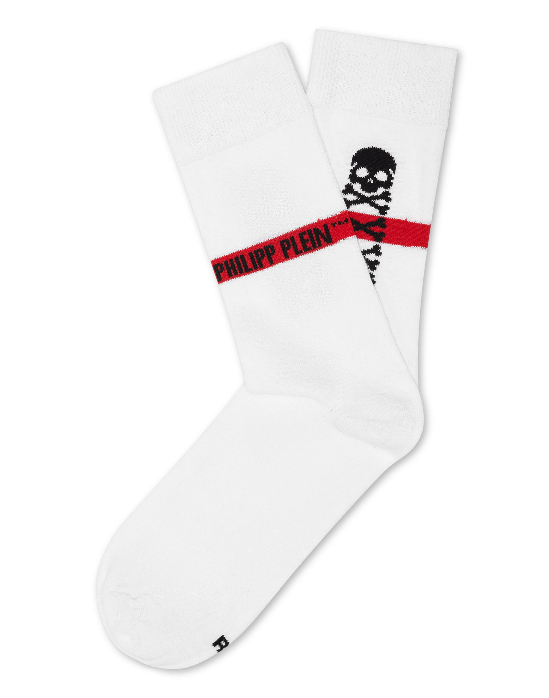 Philipp Plein Socks Skull And Plein In White - 30% Off  display picture 2
