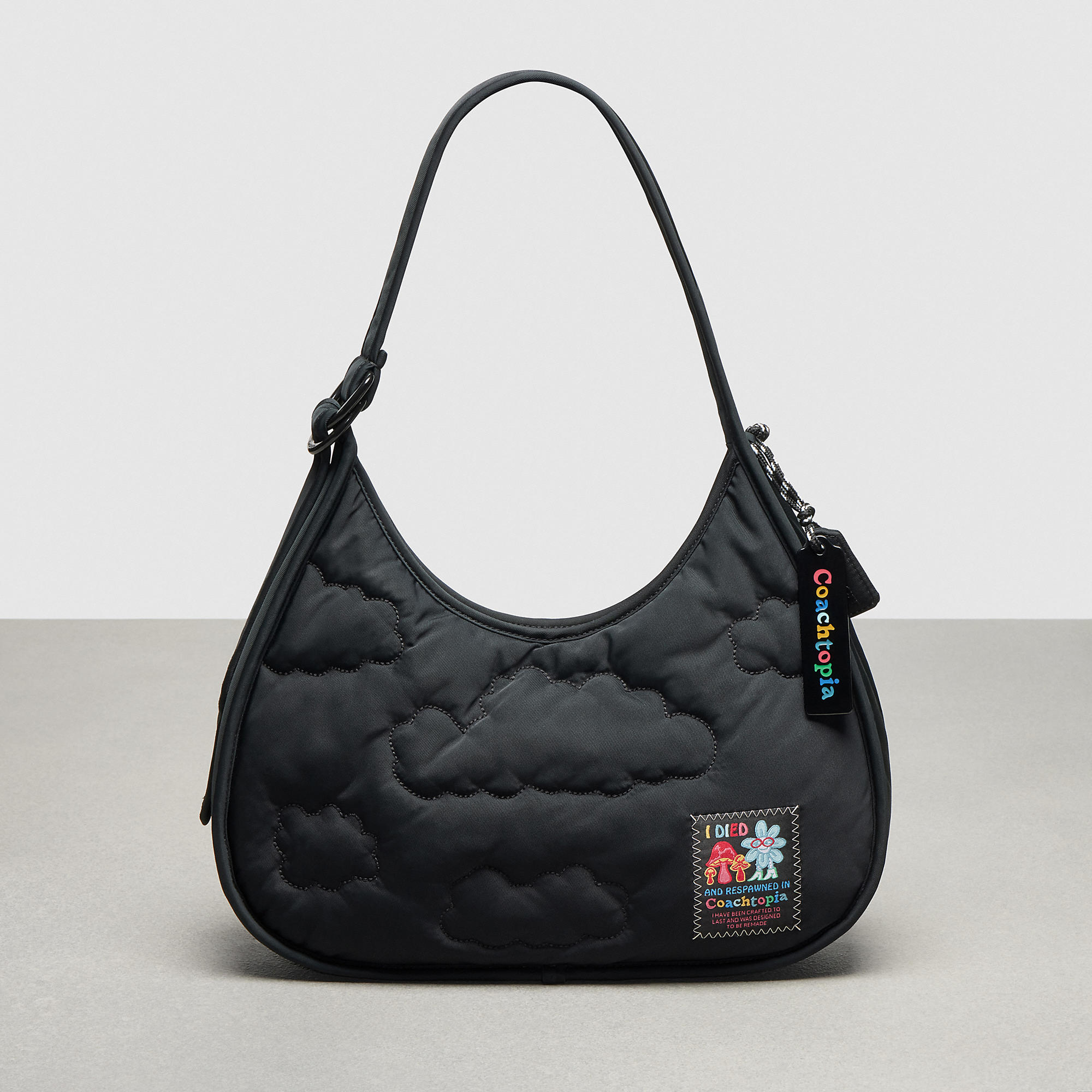 Coachtopia Loop Ergo Shoulder Bag With Quilting - Black | Editorialist