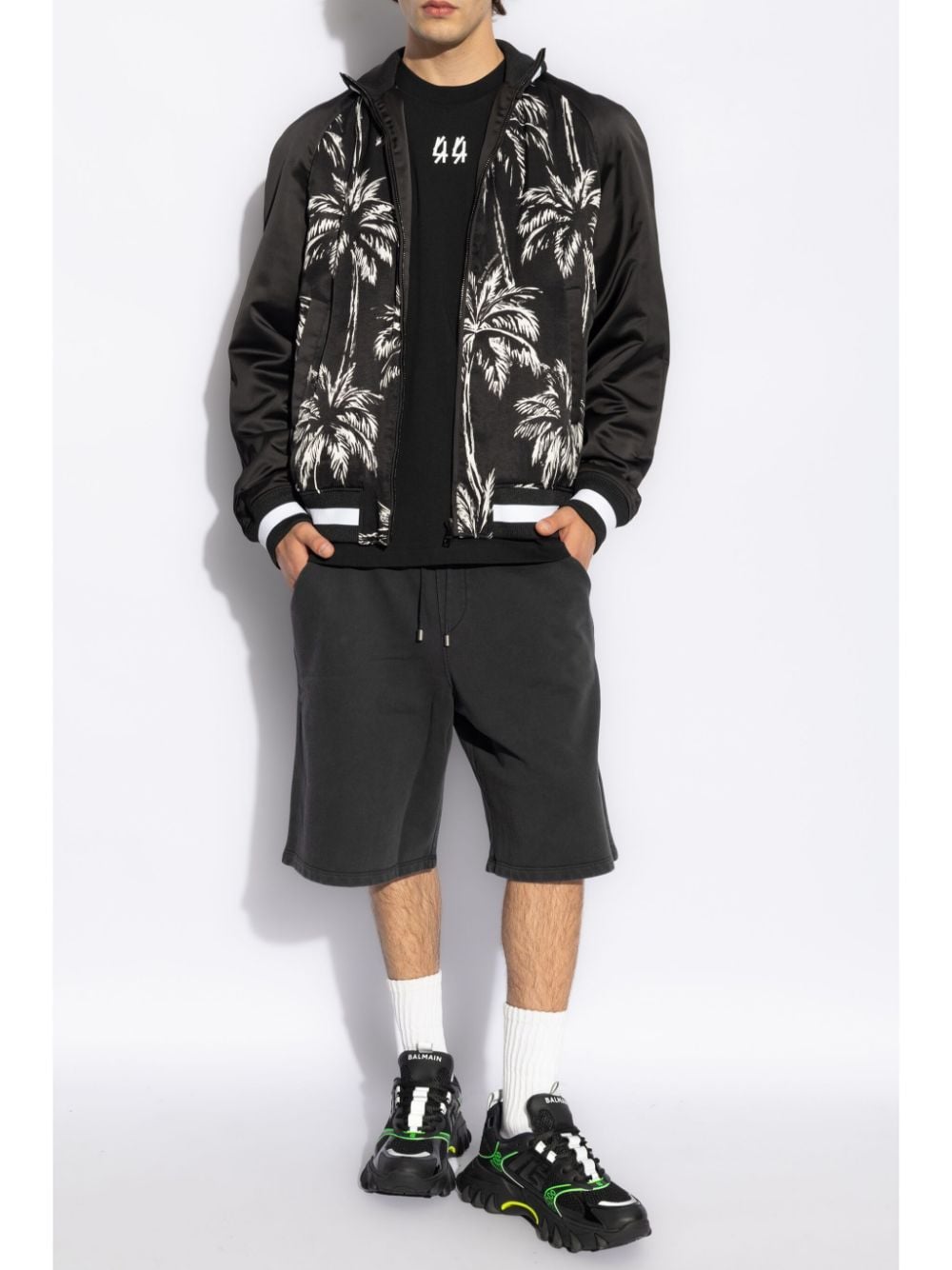 BALMAIN Balmain Logo-Embroidered Track Shorts
