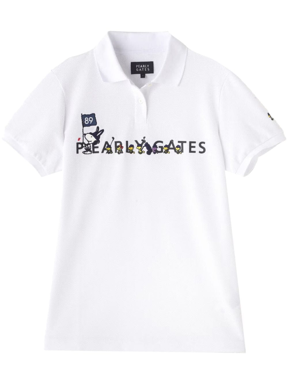 PEARLY GATES - 新品未使用 ラッセルノ RUSSELUNO NOISE LOGO POLO Pearly Gates Snoopy Polo Shirt - White | Editorialist