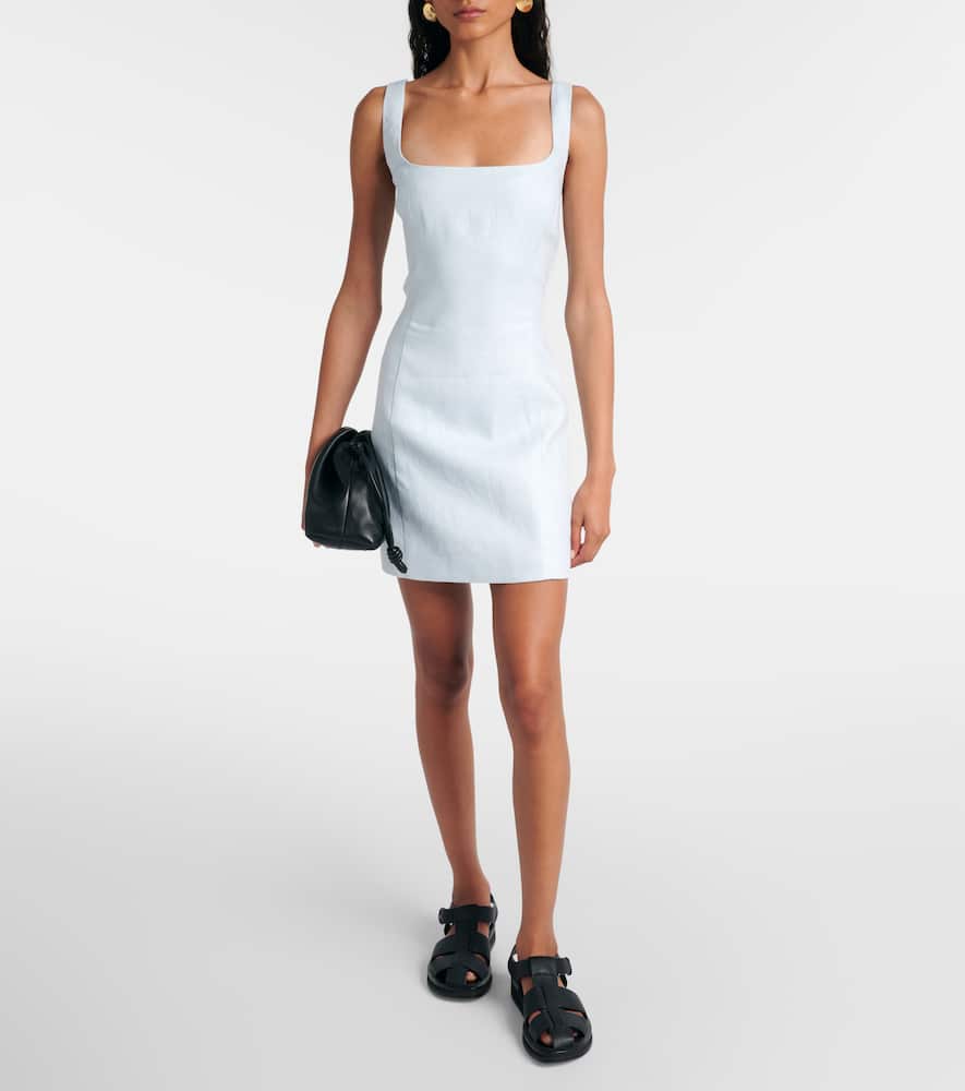 iris tie mini dress Sir. Iris Tie Mini Dress - Blue - 30% Off