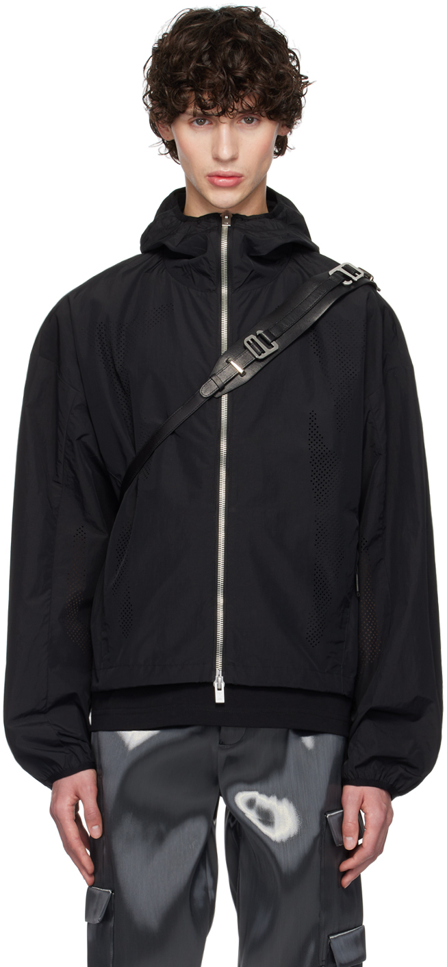 Heliot Emil Windbreaker Jacket In Black - 60% Off | Editorialist