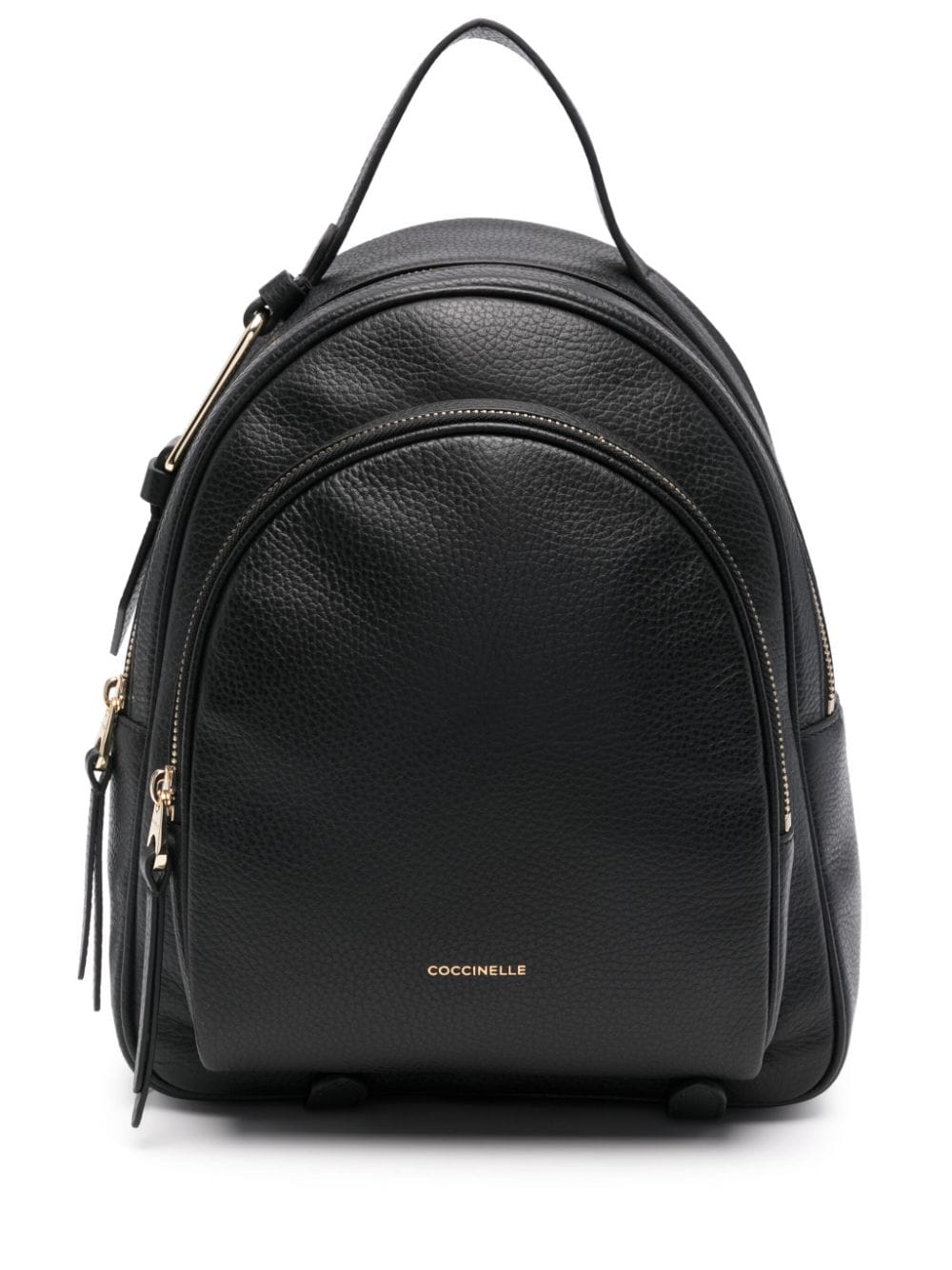 coccinelle leather backpack Nory grained oyster practicality and contemporary design Coccinelle Nero Leather Women's Backpack