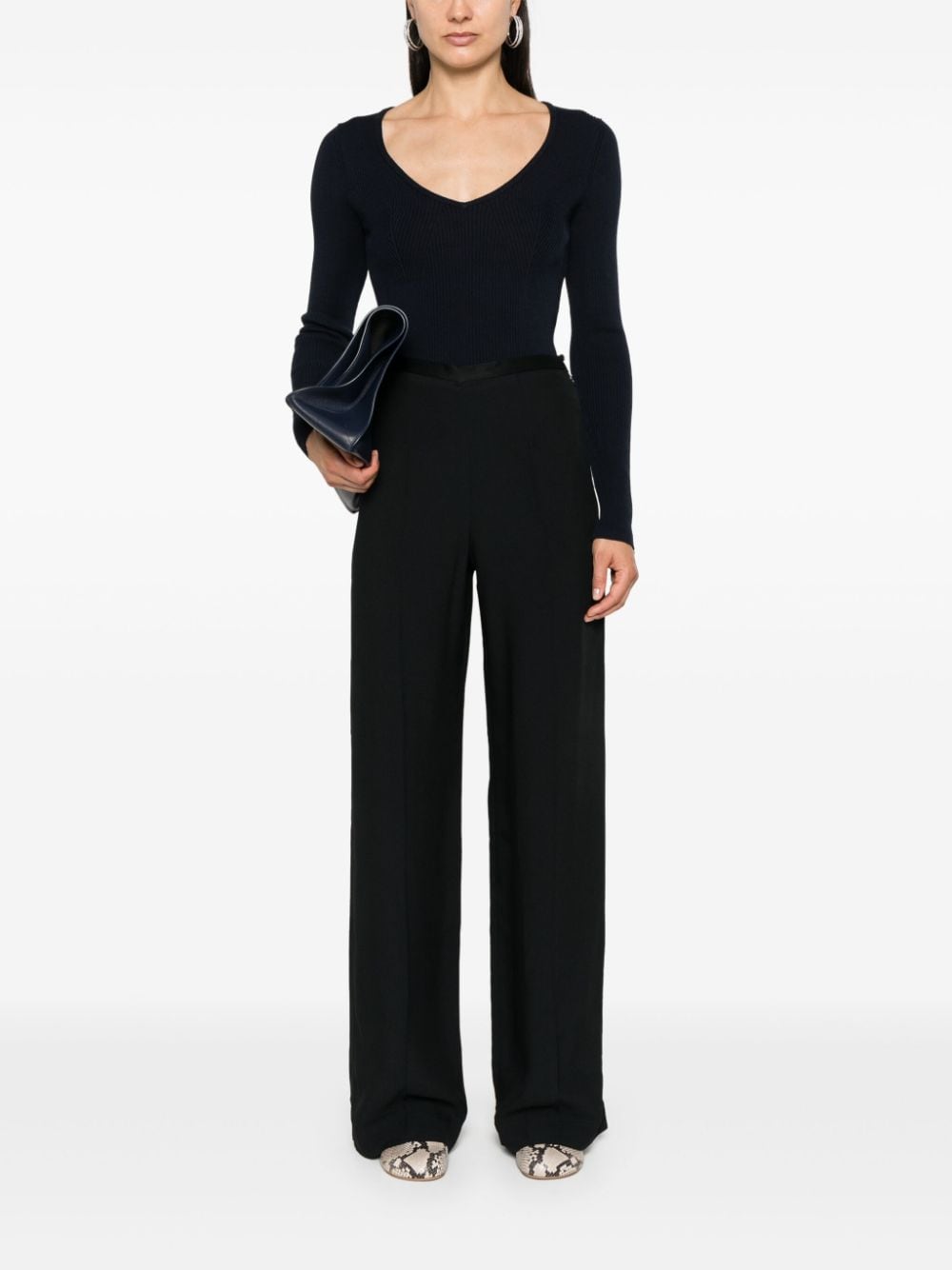 TALLER MARMO Taller Marmo High-Waisted Palazzo Pants