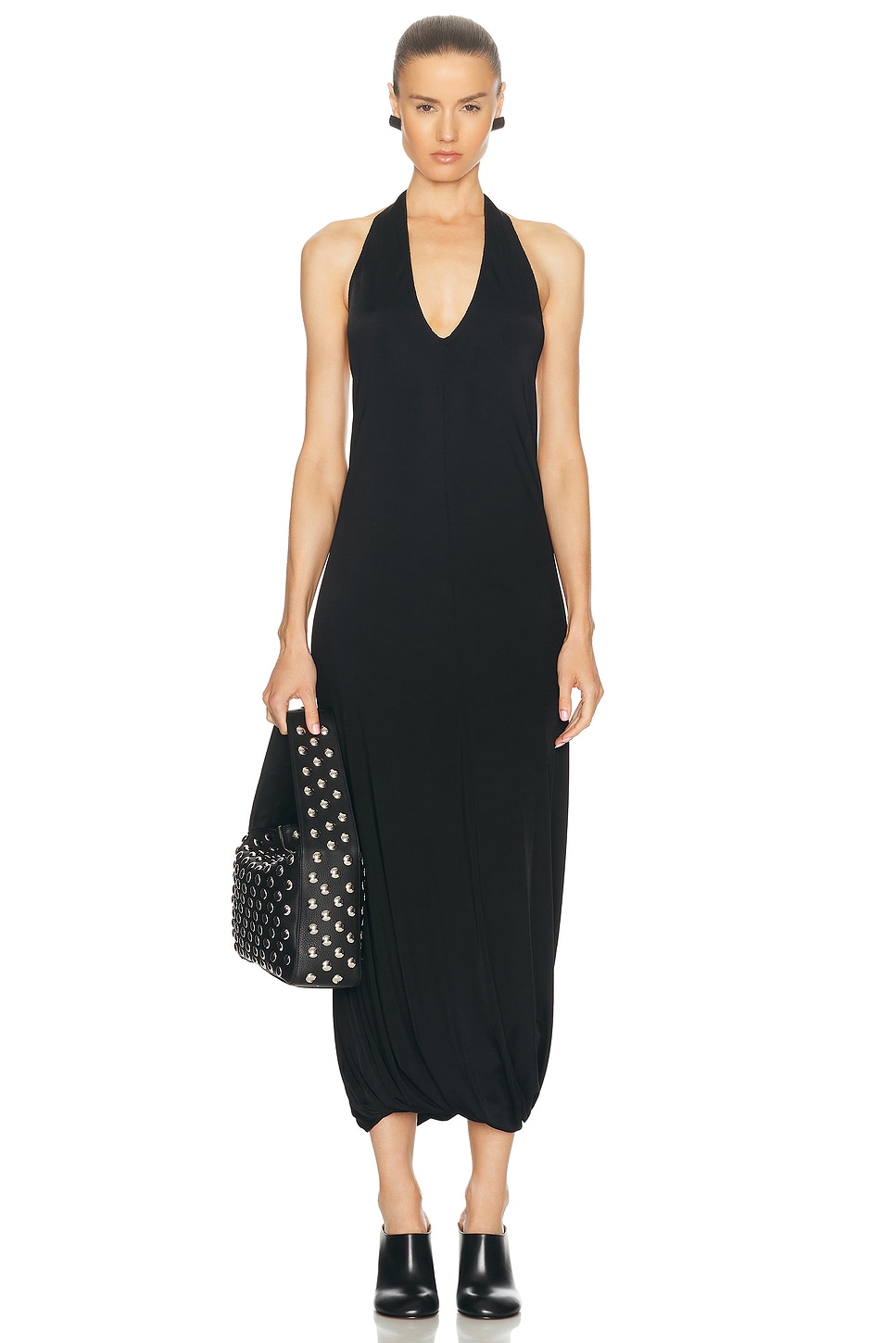 Marni Halter Long Dress In Black - 85% Off | Editorialist