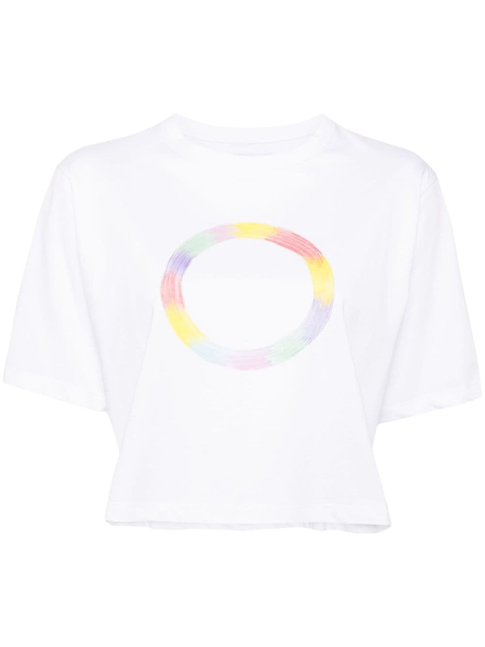 AGNES B. agnès b. Cropped Short Sleeve T-Shirt