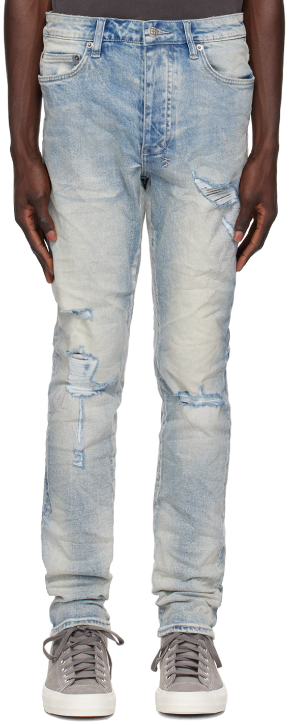 Ksubi Chitch Punk Thrashed Jeans In Denim - 49% Off