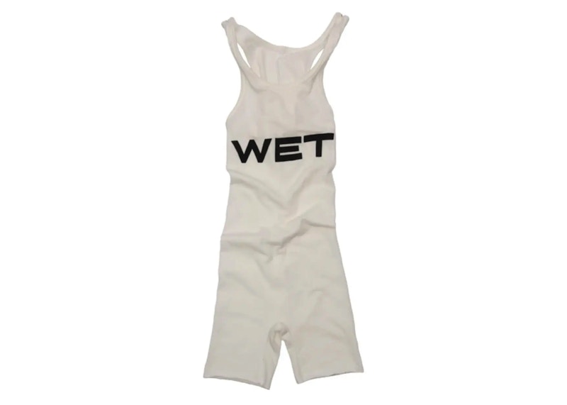 Yeezy X Mowalola Wet Bodysuit In White | Editorialist