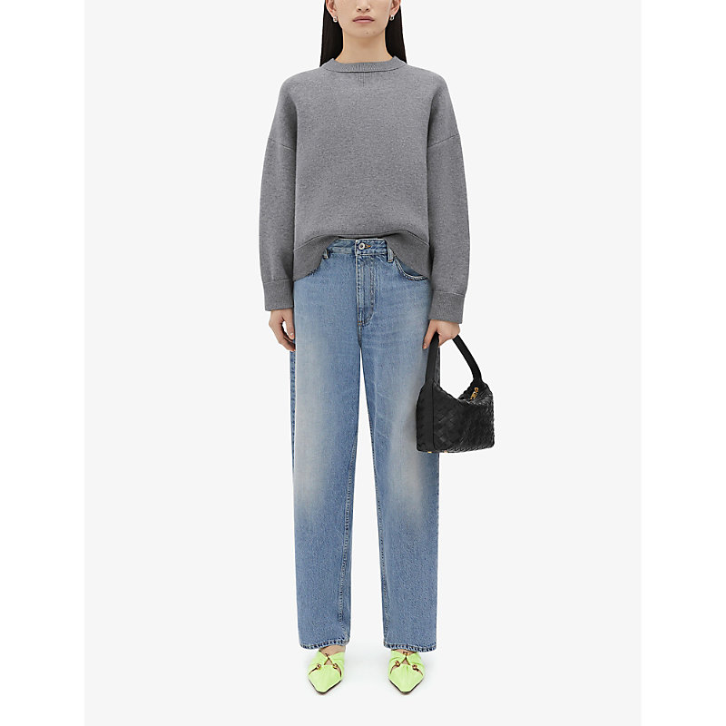 BOTTEGA VENETA Wallace Mini Leather Top Handle Bag