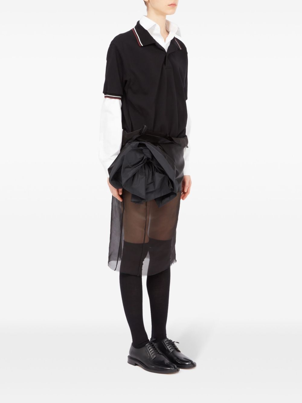 MAISON MARGIELA Maison Margiela Flower Detail Tulle Midi Dress