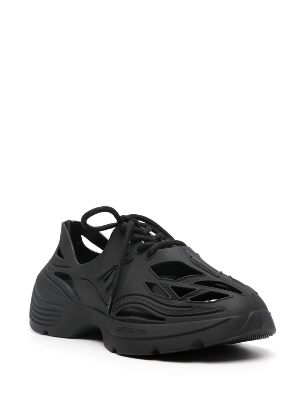 Patrizia Pepe Gummy Pepe Sneakers And Socks Set - Black | Editorialist