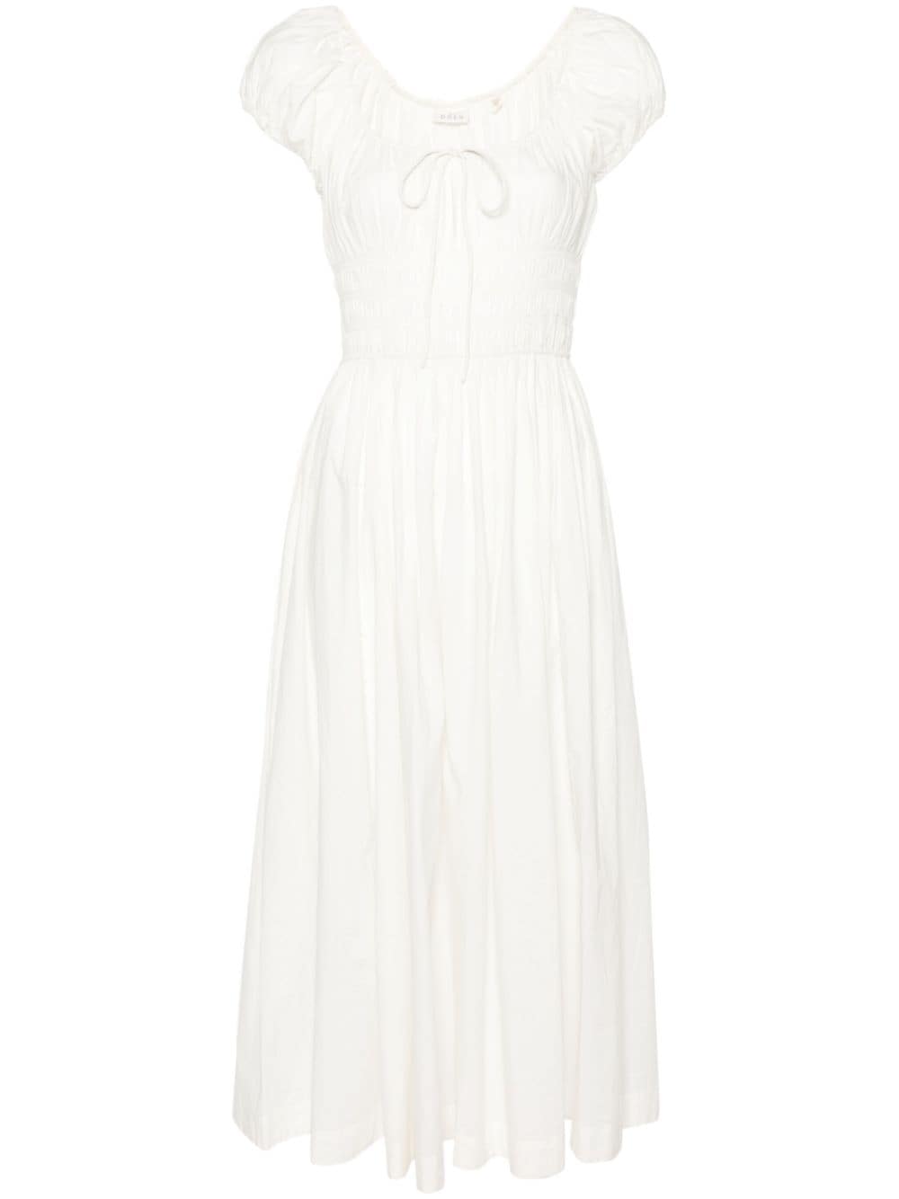 quinn midi dress in white tularosa Tularosa Quinn Midi Dress - White