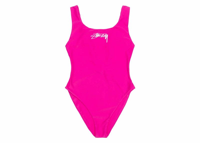 StüSsy Surf Stock One Piece Swimsuit - Sage | Editorialist