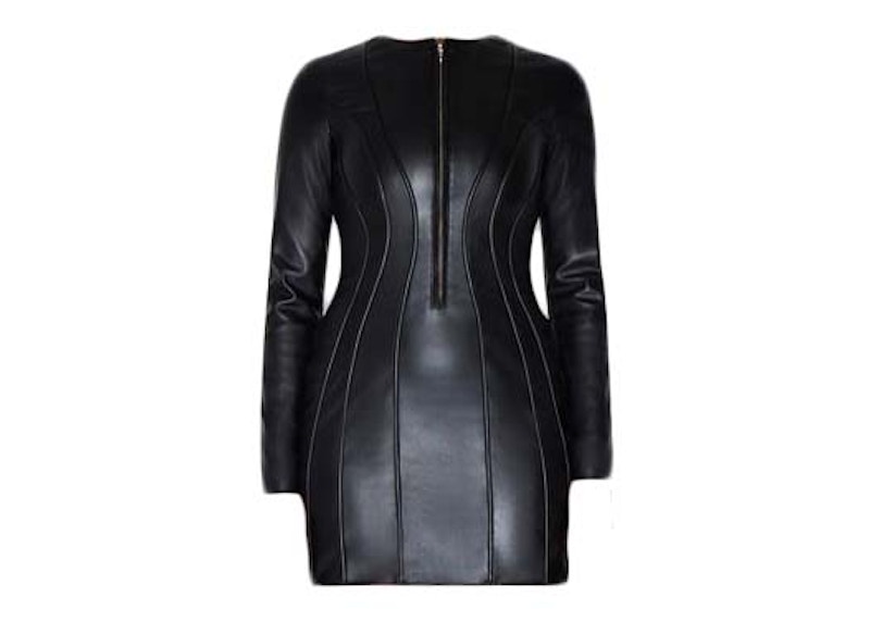 Khy Faux Leather Long Sleeve Mini Dress - Black | Editorialist Khy Faux Leather Long Sleeve Mini Dress - Black | Editorialist