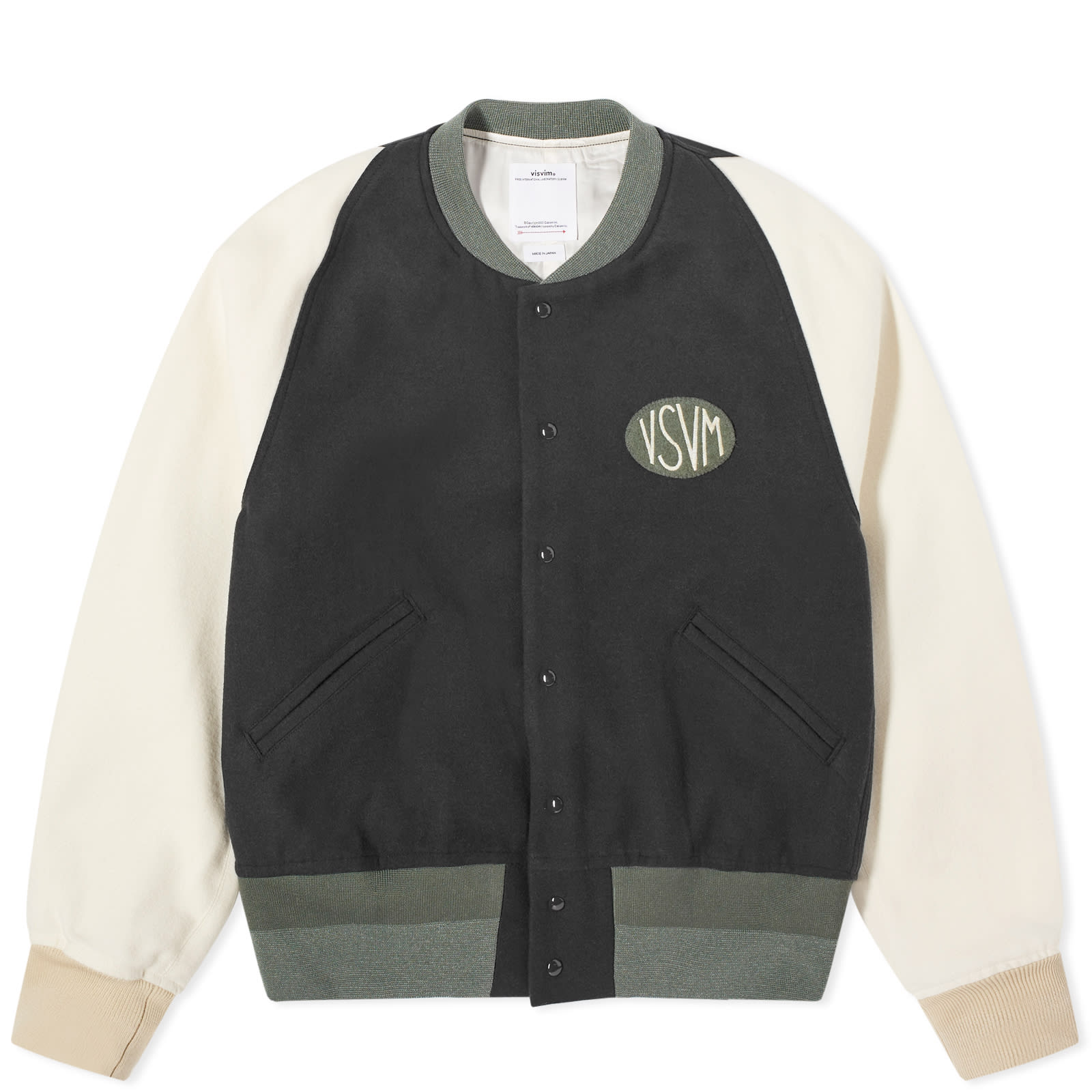 Visvim Varsity Jacket In Black - 55% Off | Editorialist