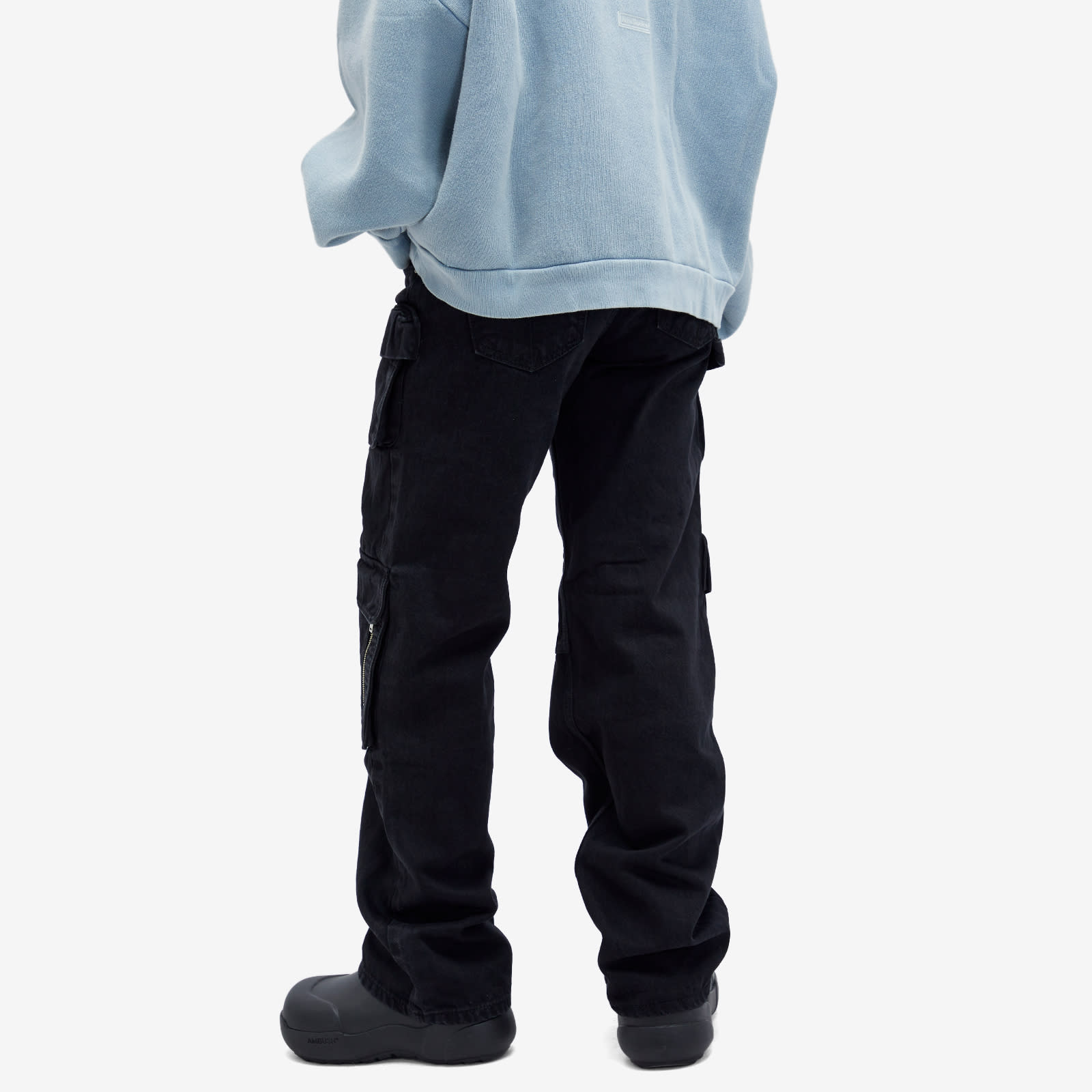 Open Yy Cargo Pocket Jeans In Black - 70% Off | Editorialist