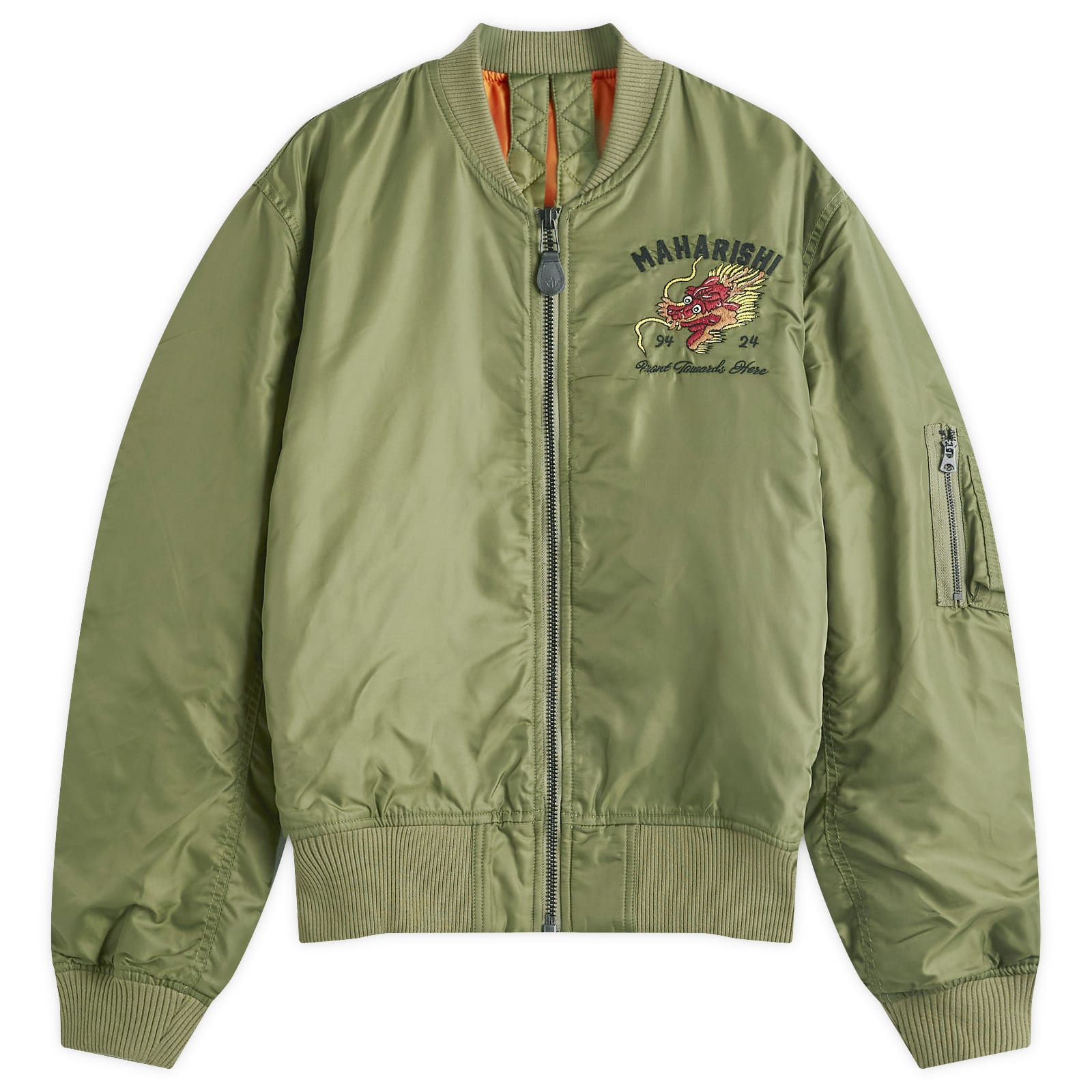 MAHARISHI MA-1 Flight Jacket Size L マハリシ 迷彩 camo 中古 