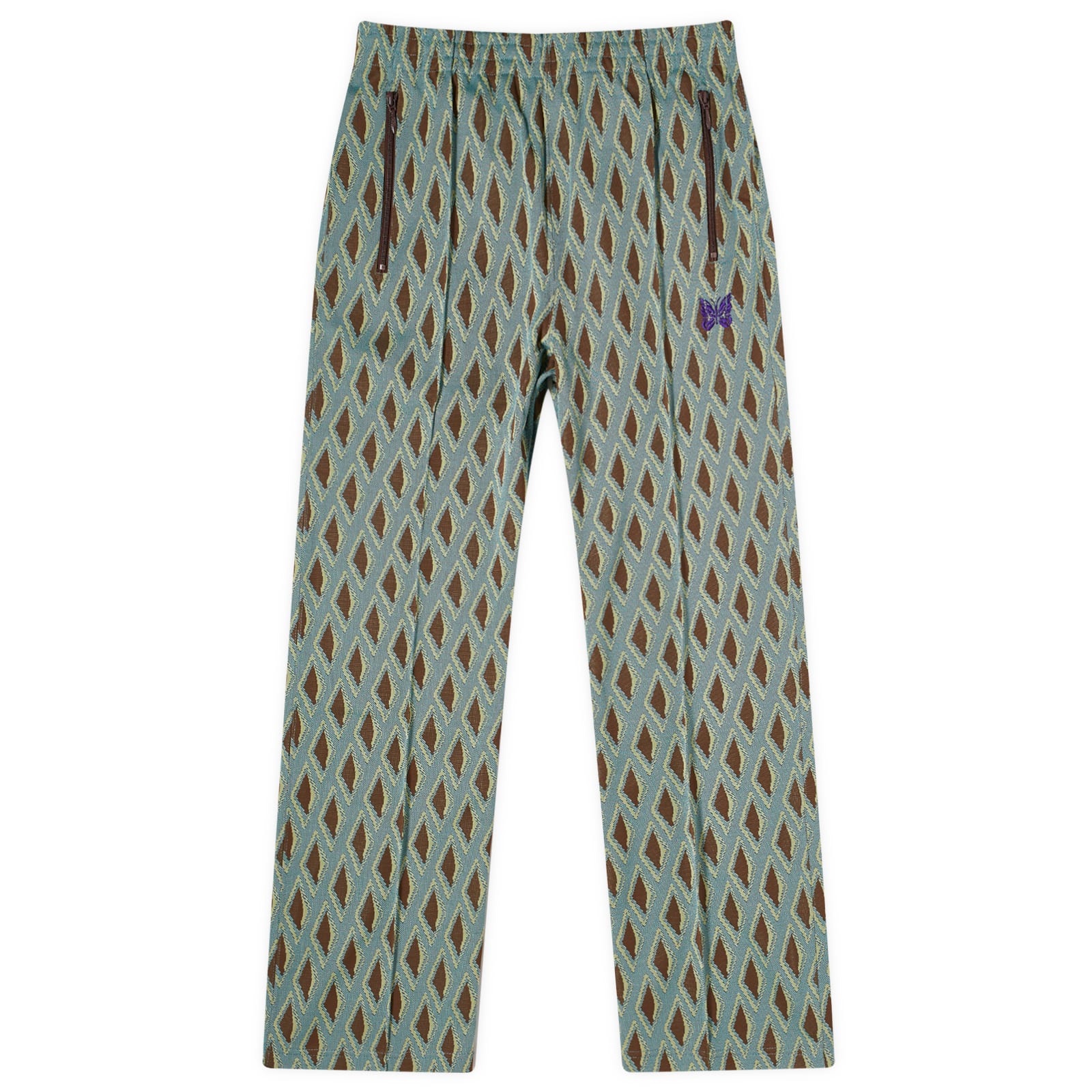パンツ Needles poly jacquard track pants Needles Poly Jacquard Track Pant - NATIVE | Garmentory